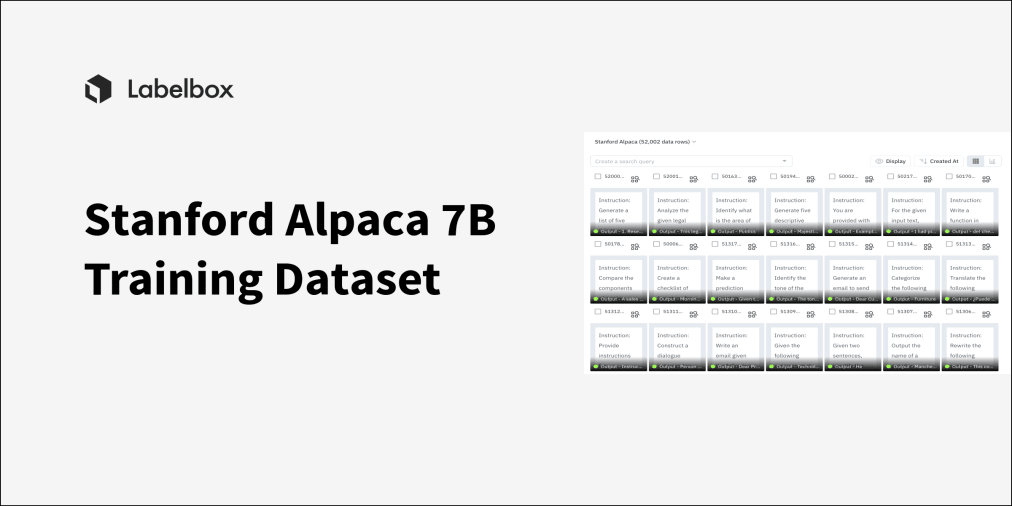 Stanford Alpaca 7B Training Dataset Stanford Alpaca 7B Training Dataset